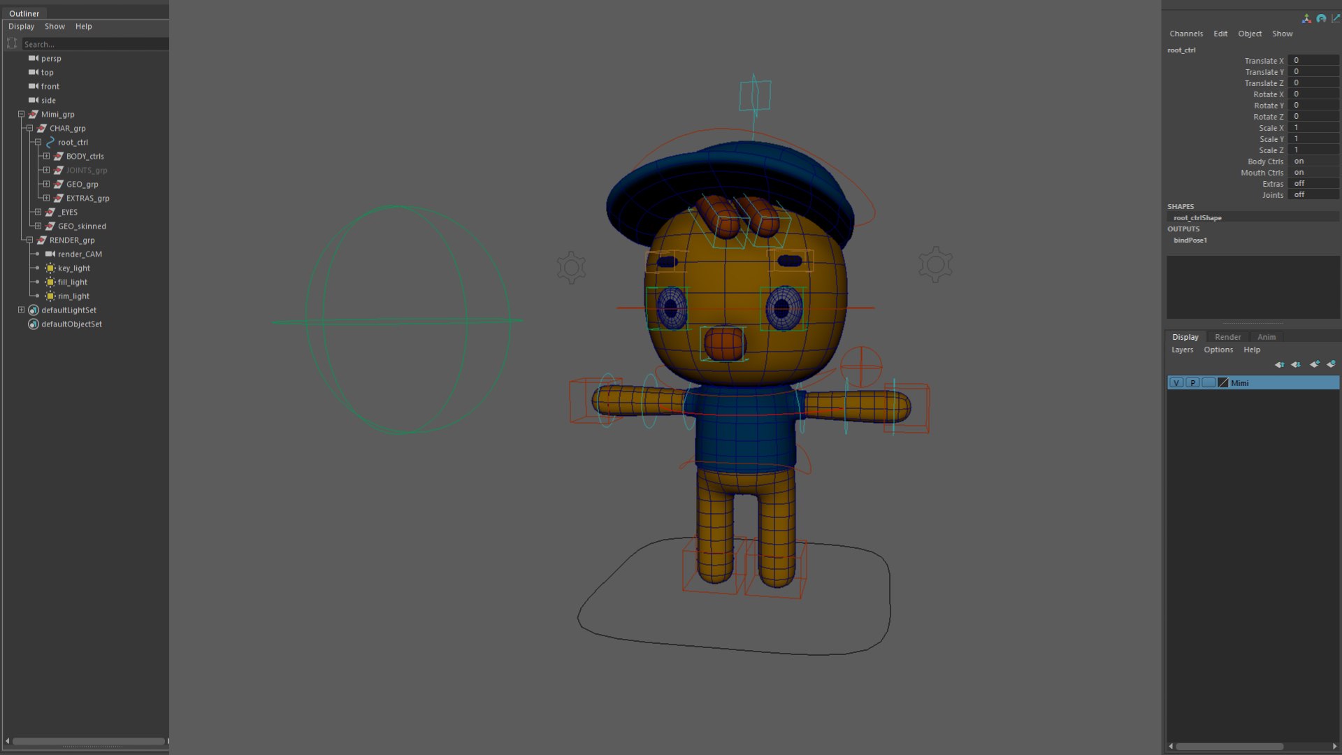 Mimi Rigged Cartoon Character 3D Model - TurboSquid 2122830