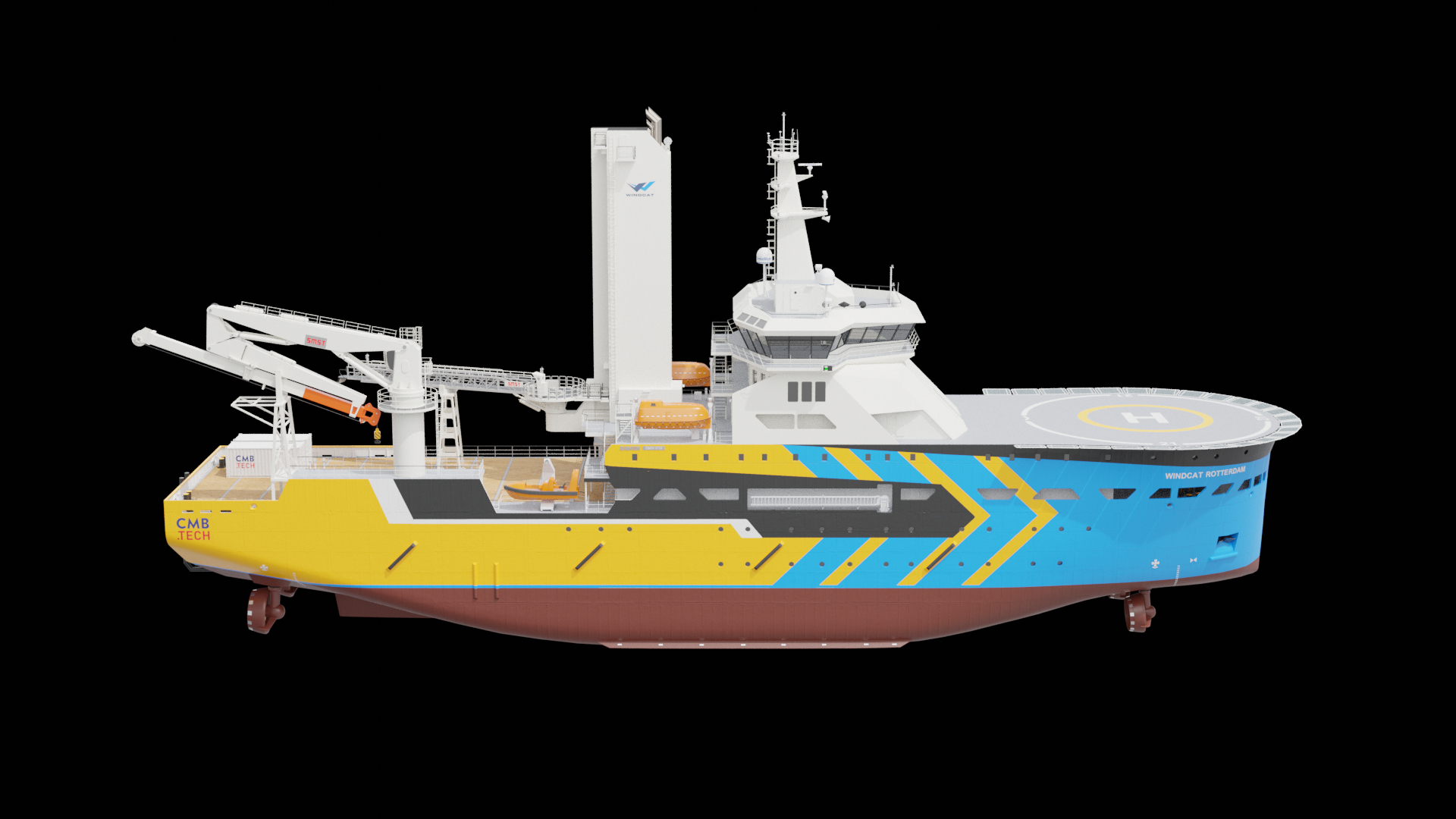 WindCat Offshore 3D Model - TurboSquid 2307219