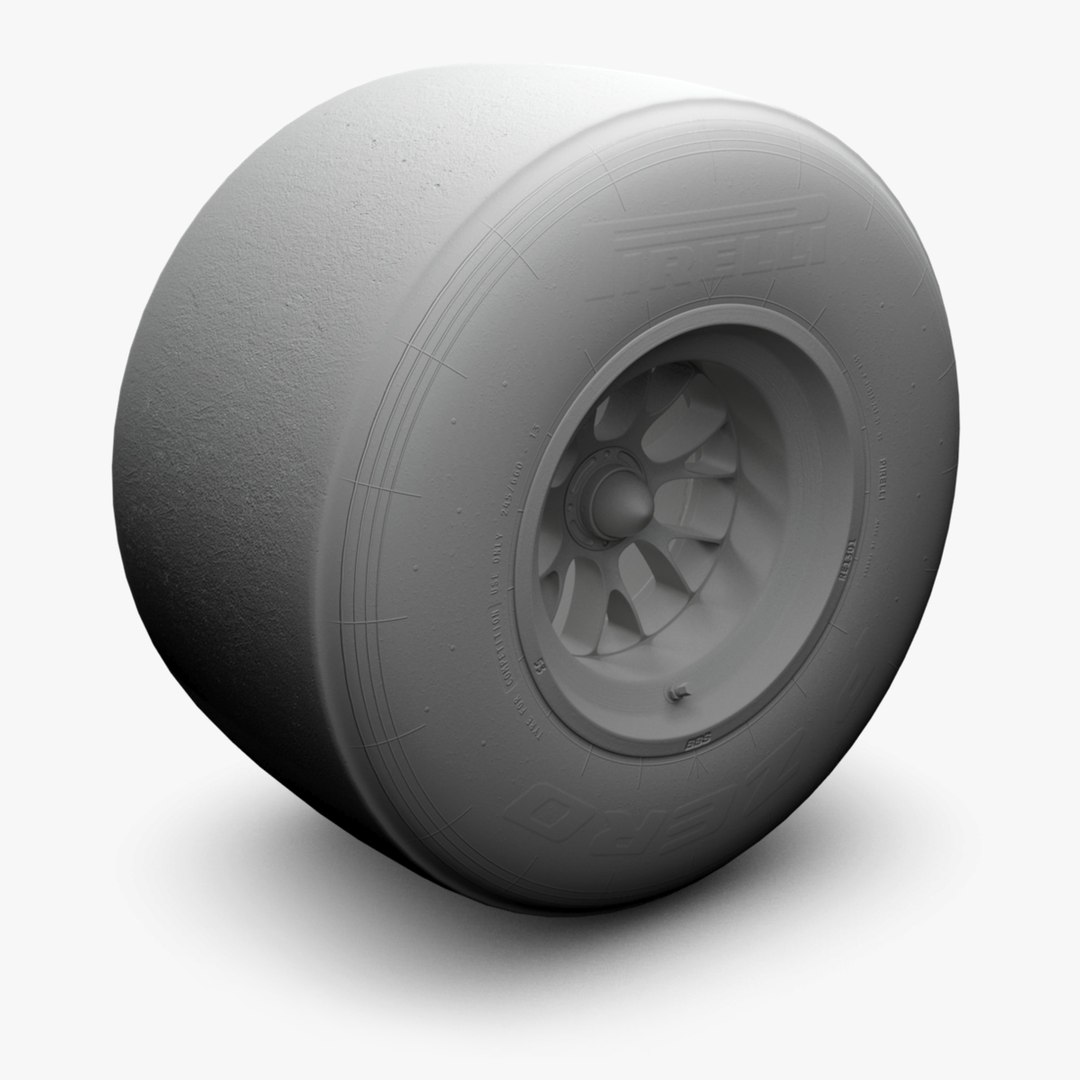 2011 Formula 1 Wheels 3d Model