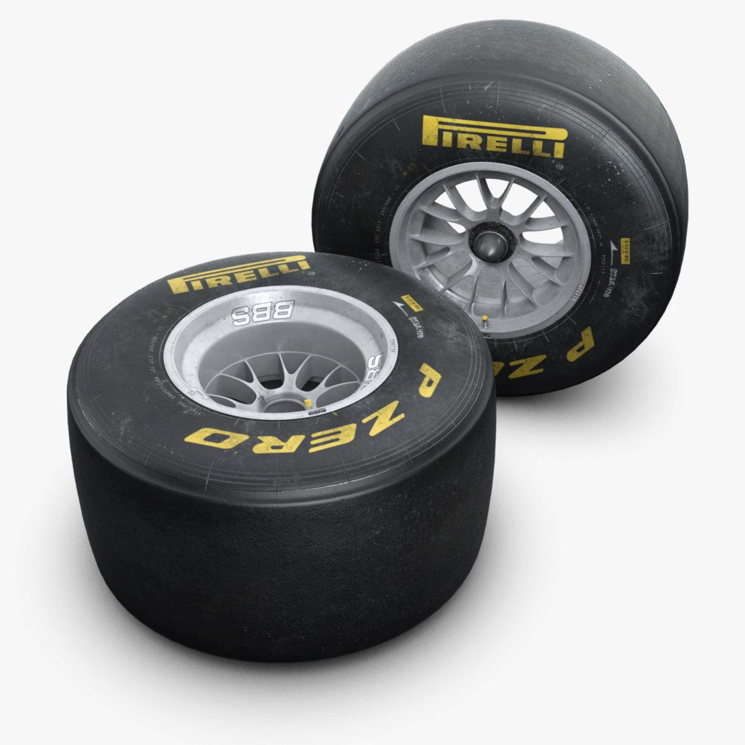 2011 Formula 1 Wheels 3d Model