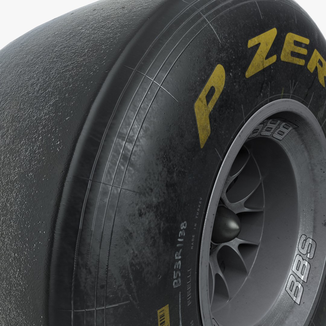 2011 Formula 1 Wheels 3d Model