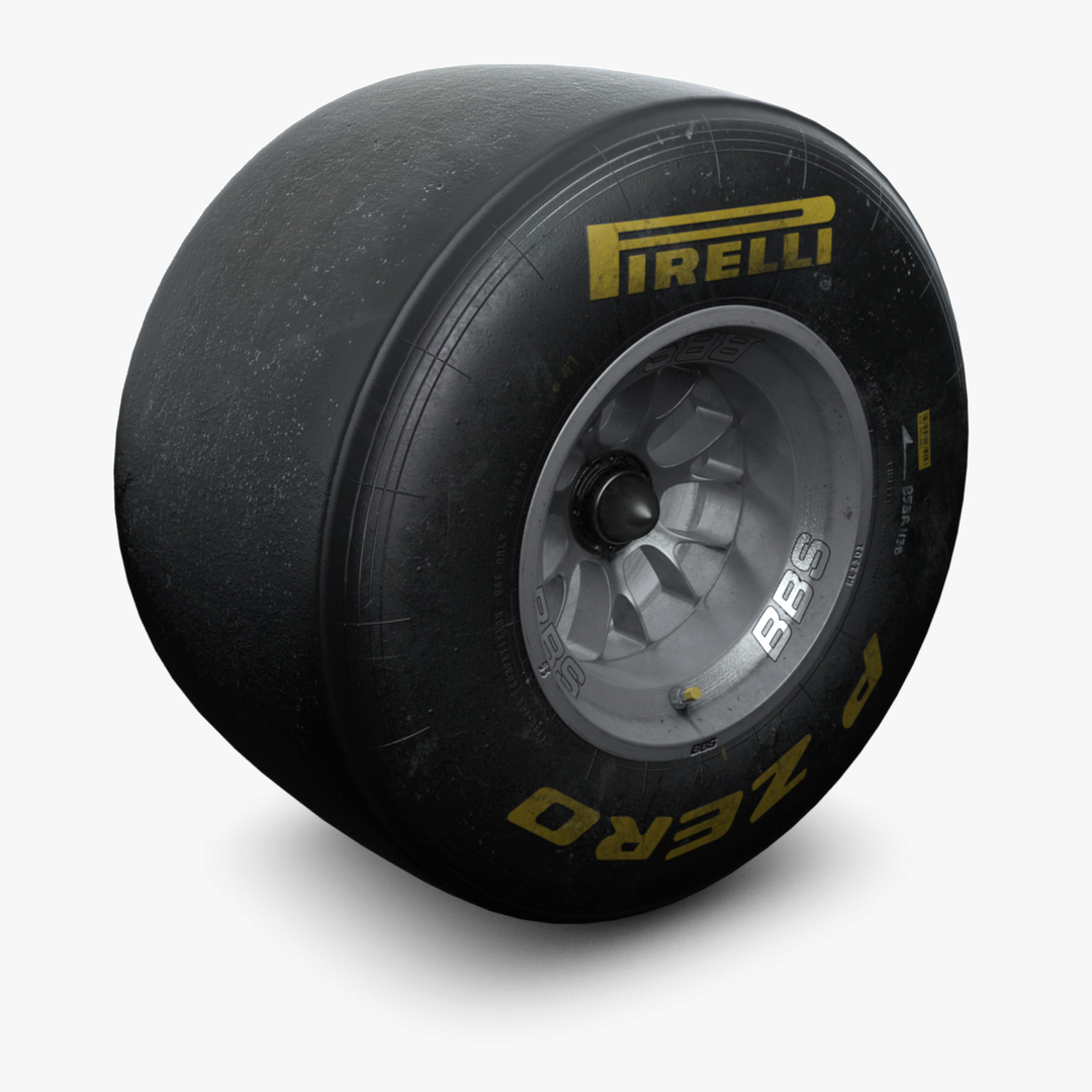 2011 Formula 1 Wheels 3d Model
