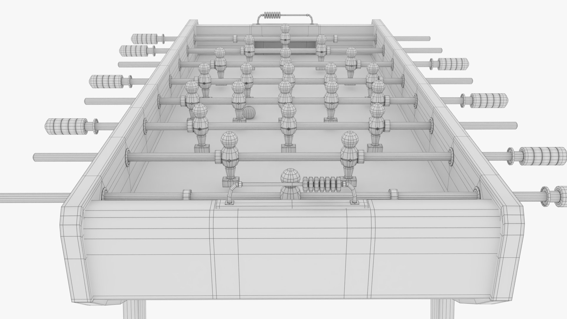 Foosball Table Sport Balls 3D Model - TurboSquid 1614110