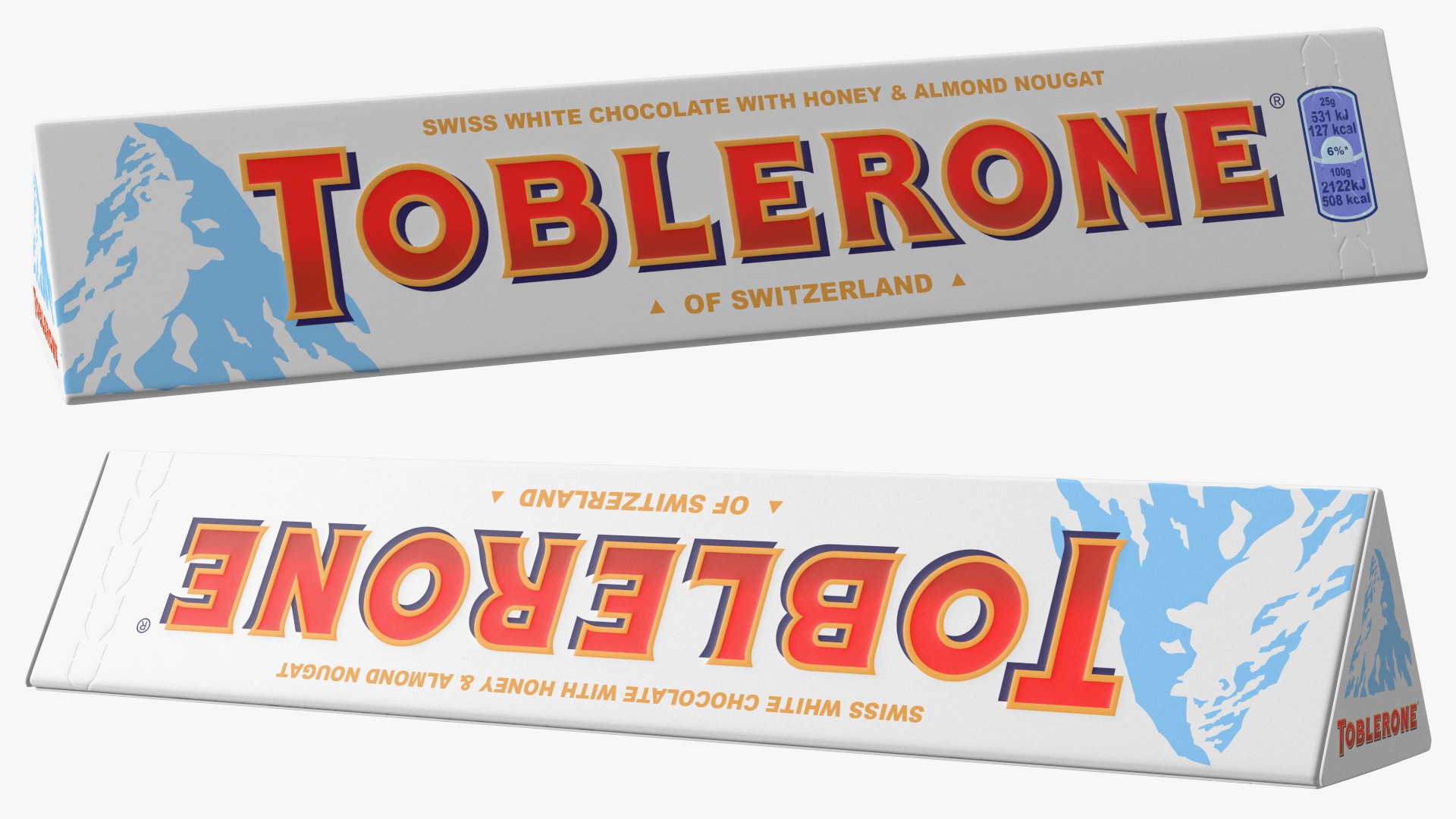 Toblerone White Chocolate Package Model - TurboSquid 1769325