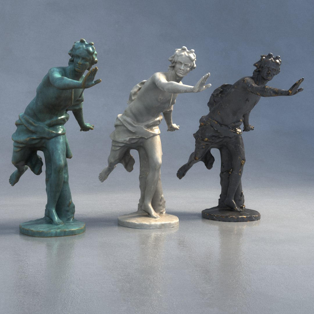 3D Model Ancient Apollo Statue - TurboSquid 2238981