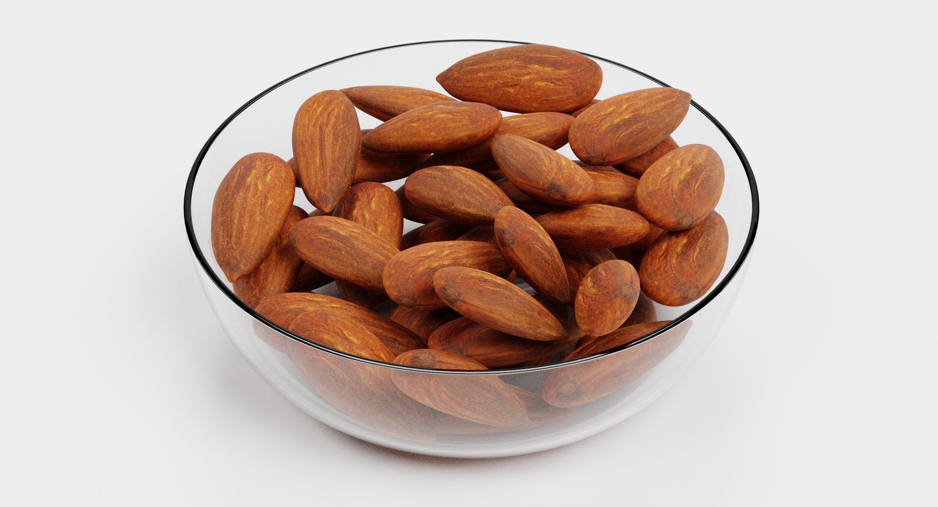 Almonds Bowl 3D Model - TurboSquid 1242379