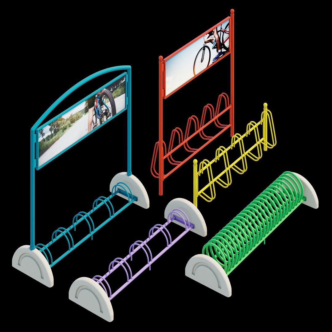 Bicycle Stands One 3D Model - TurboSquid 1764697