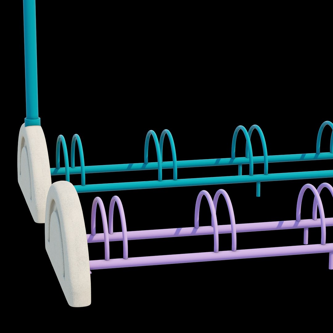 Bicycle Stands One 3D Model - TurboSquid 1764697