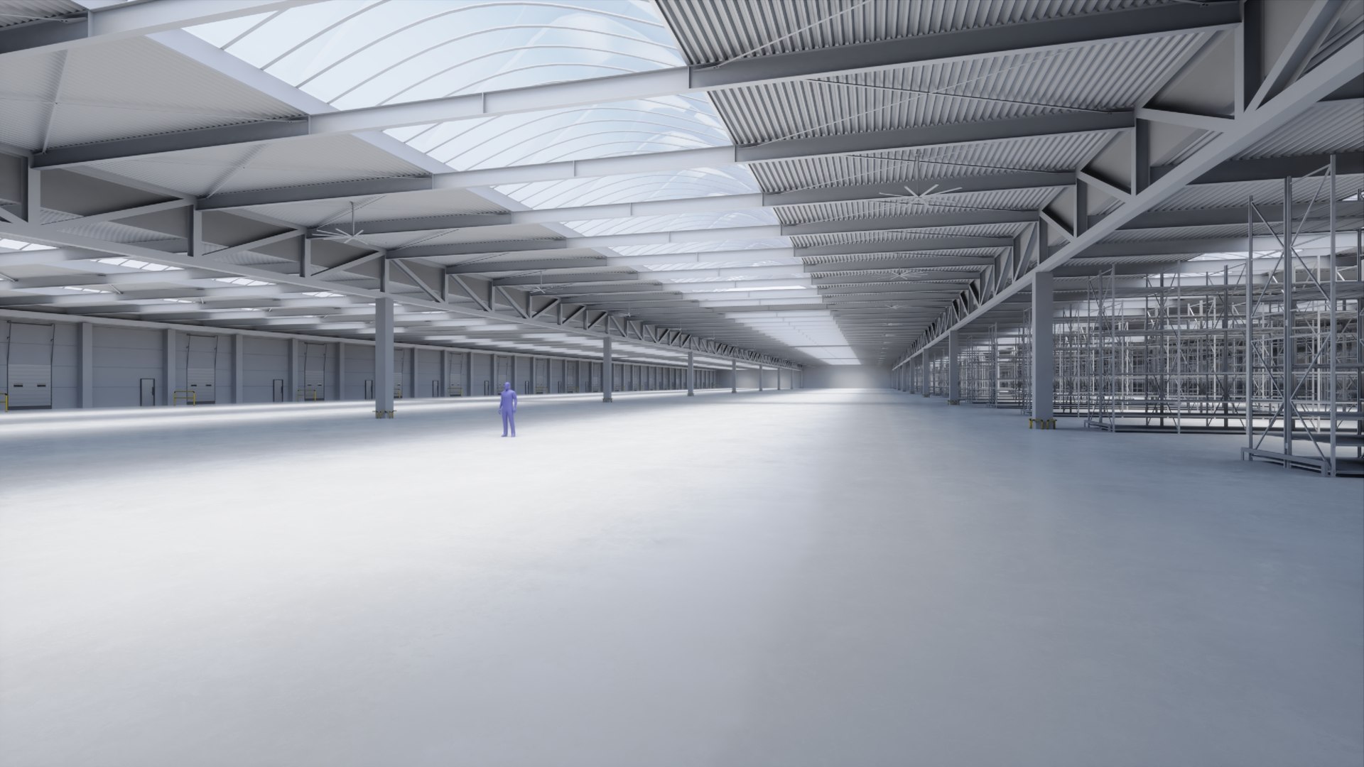 3D Industrial Building Interior 1 - TurboSquid 1250201