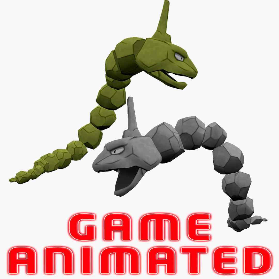 3D POKEMON Onix Animated Game Already Model - TurboSquid 2318080