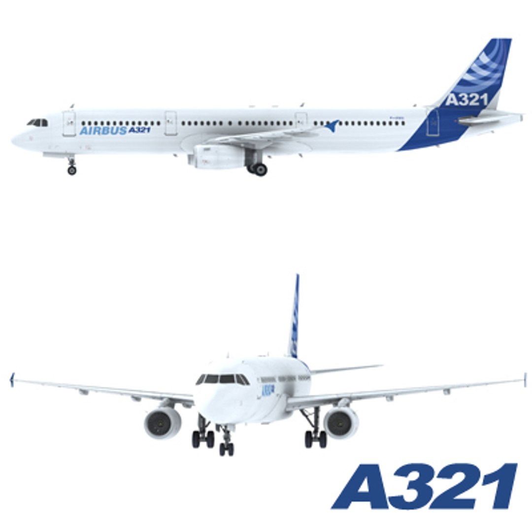 Airbus A321 3d Model
