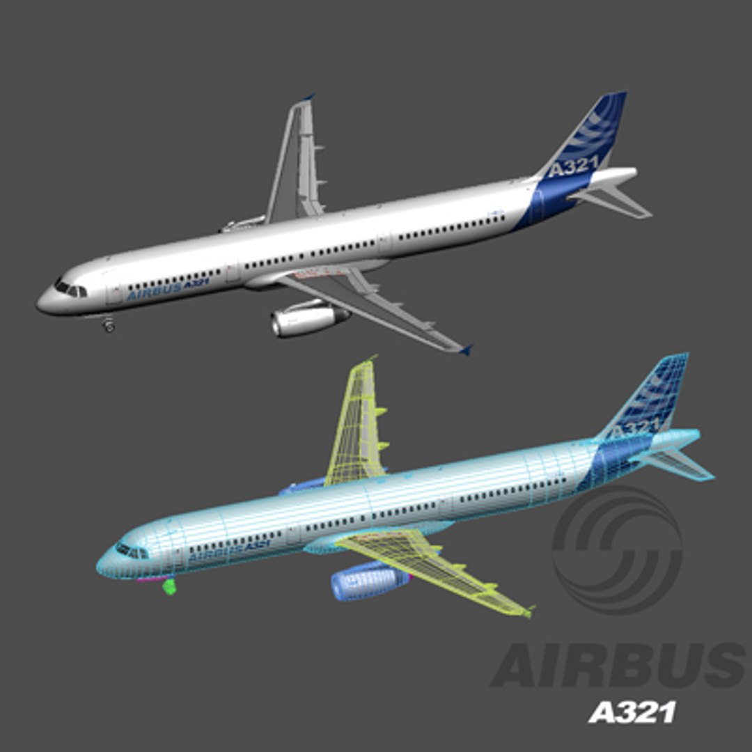 Airbus A321 3d Model