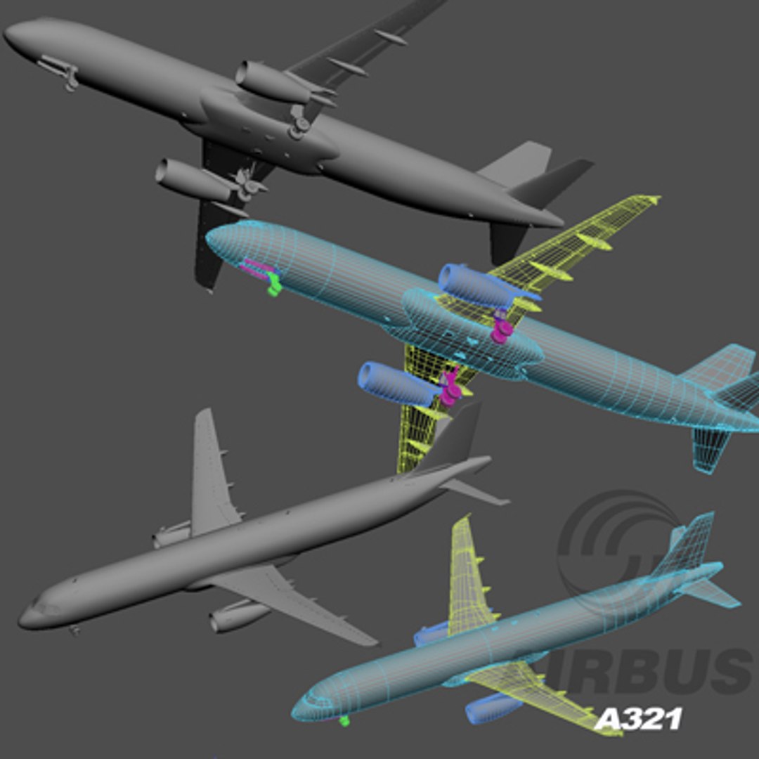 Airbus A321 3d Model