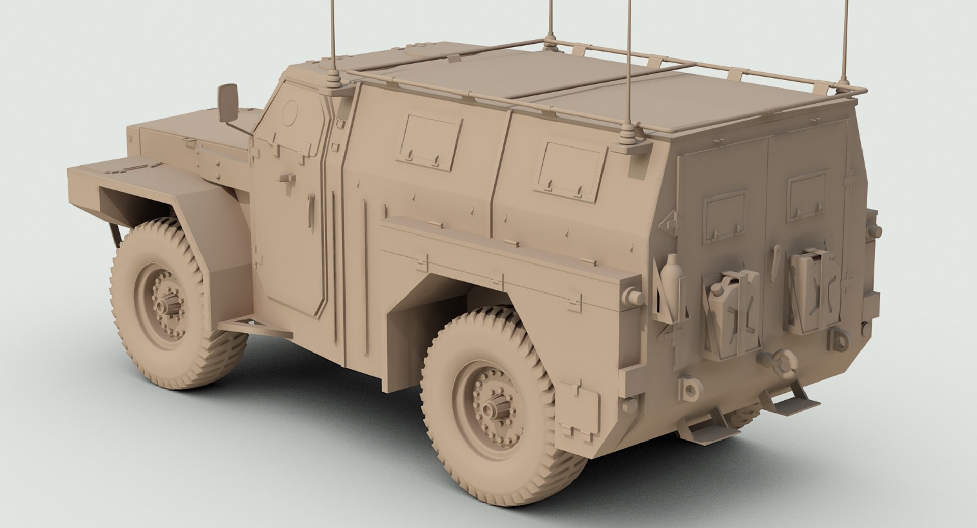 British Humber Pig Armored Truck 3d Model