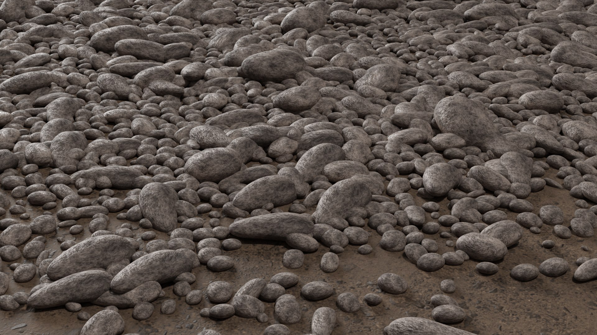 Smooth Pebbles - Rock Set model - TurboSquid 2032053
