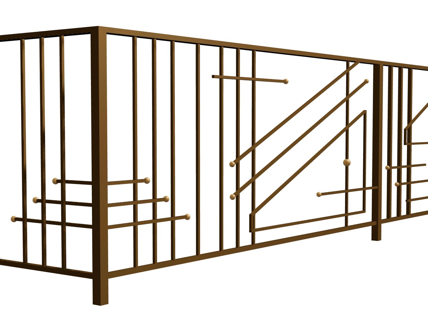 3D Iron Balcony Railing 3D Model - TurboSquid 1905384