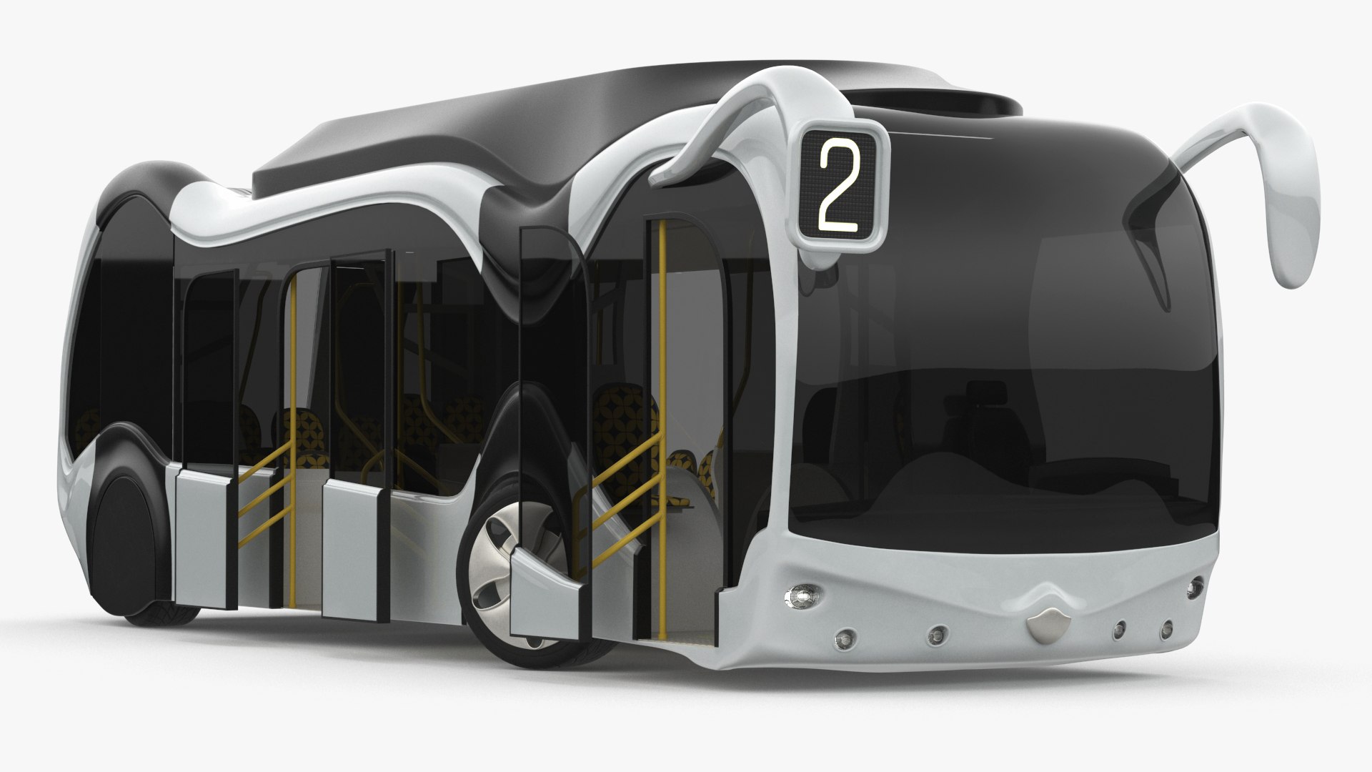 3D Model Rigged Futuristic Buses Collection - TurboSquid 2444253