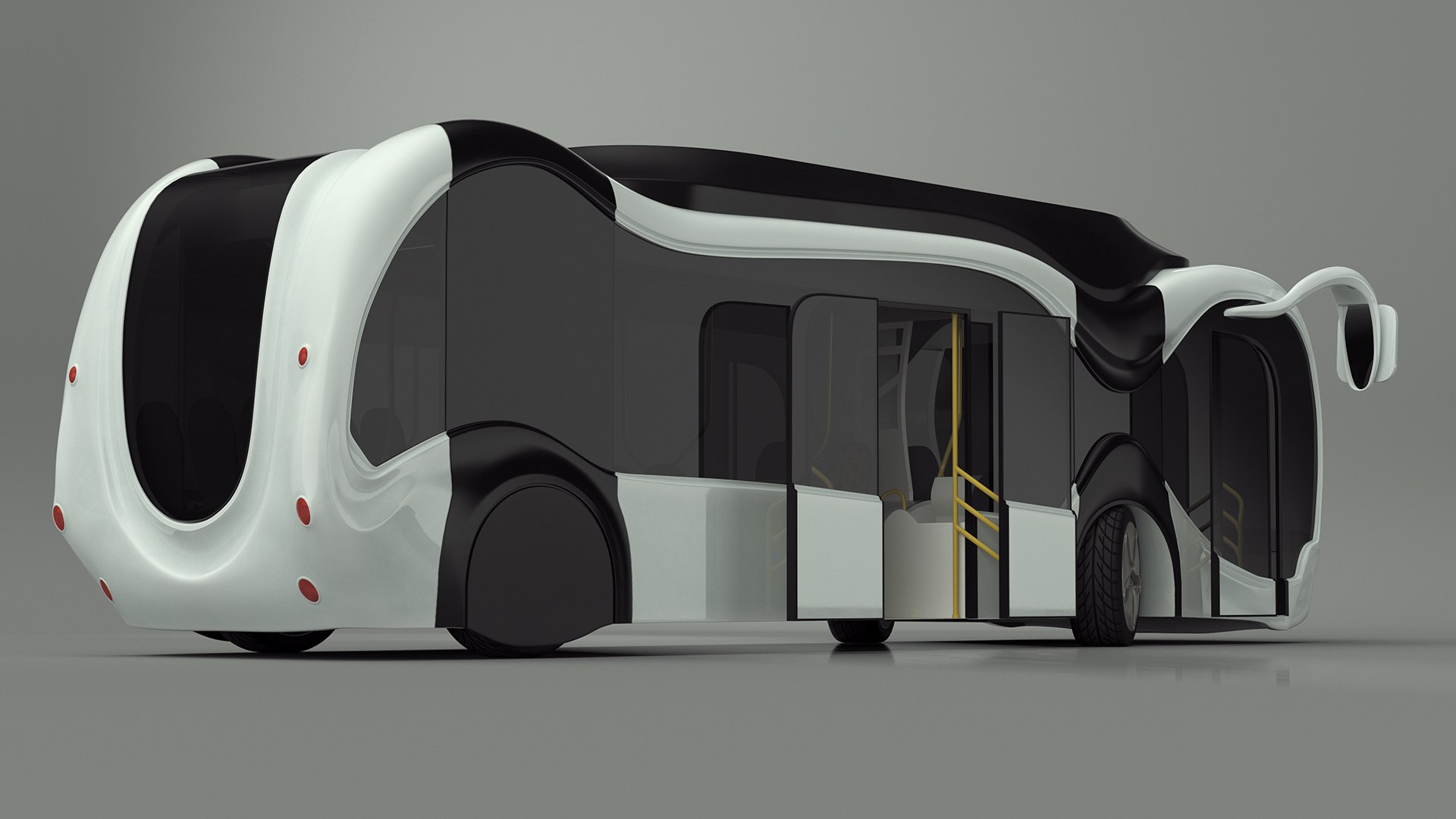 3D Futuristic Electric Bus Concept White Rigged Model - TurboSquid 2250950