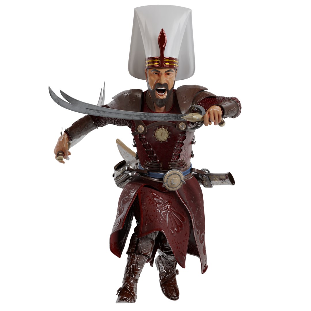 Ottoman Soldier Model - TurboSquid 1930228