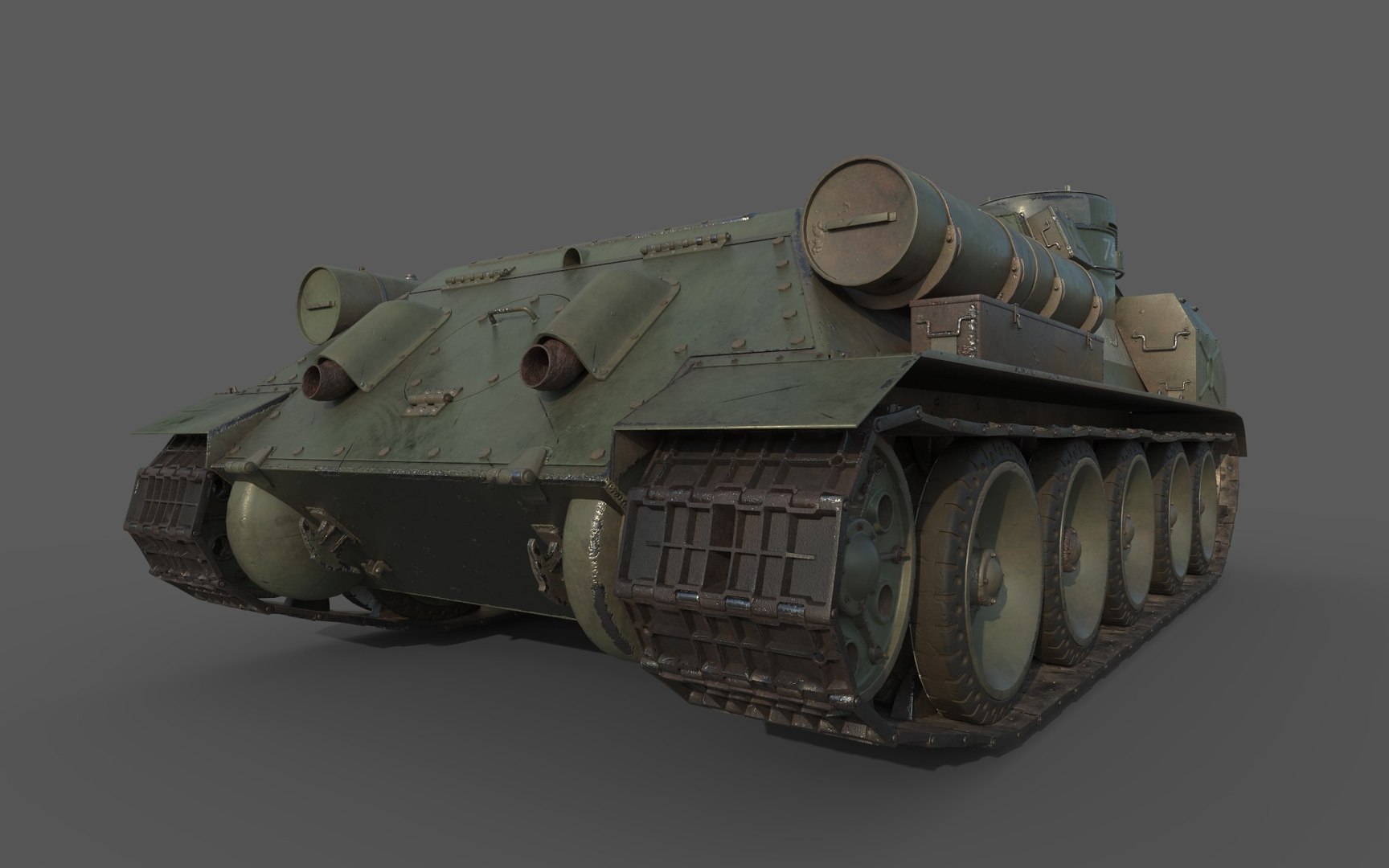 Ussr su 100 model - TurboSquid 1701898