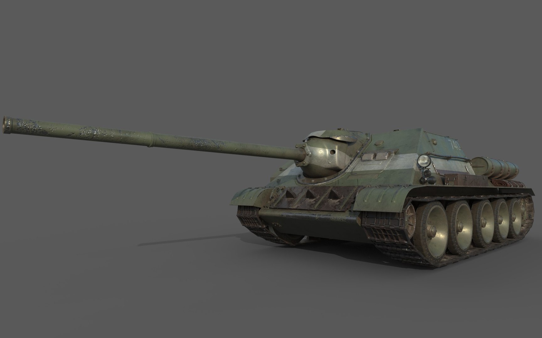 Ussr Su 100 Model - TurboSquid 1701898