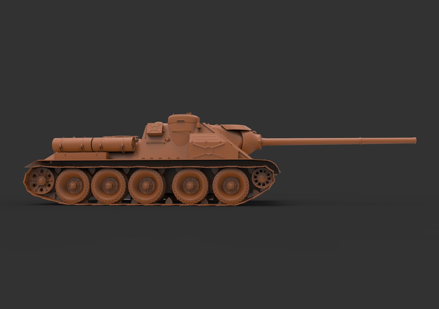 Ussr Su 100 Model - TurboSquid 1701898
