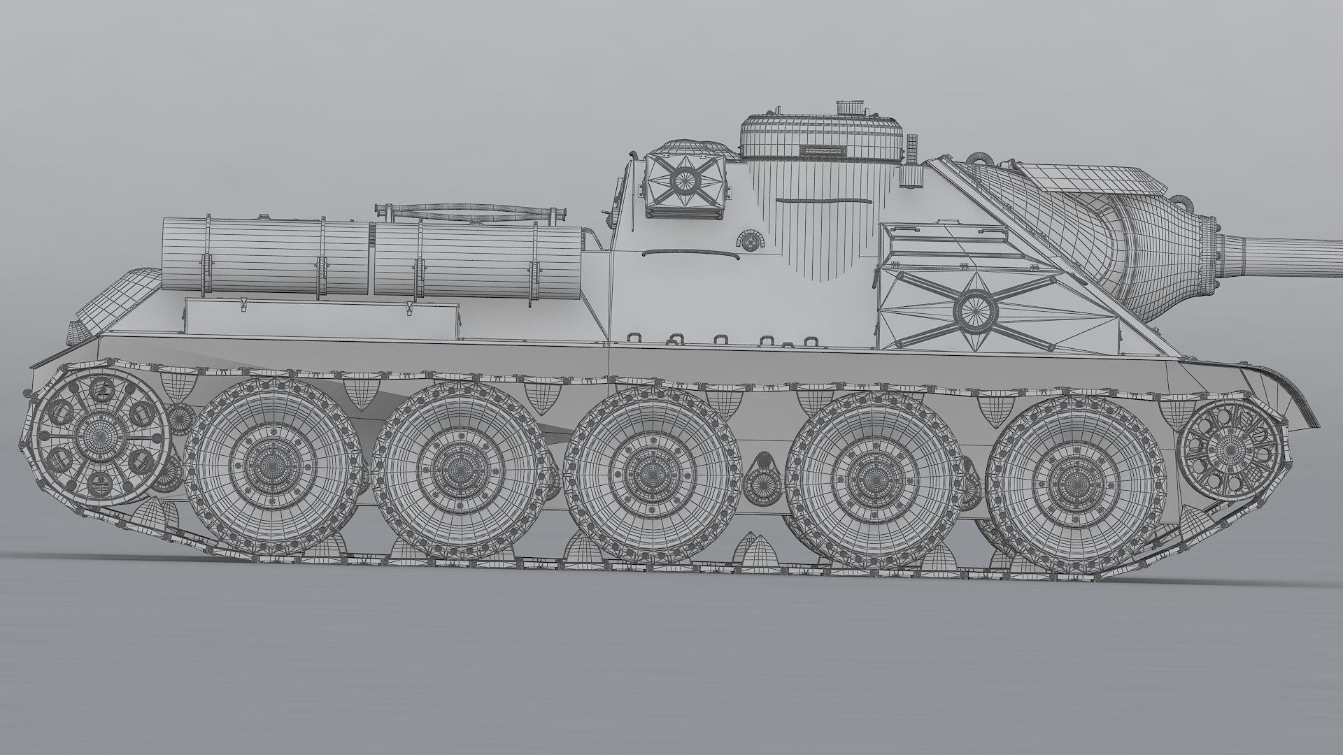 Ussr Su 100 Model - TurboSquid 1701898