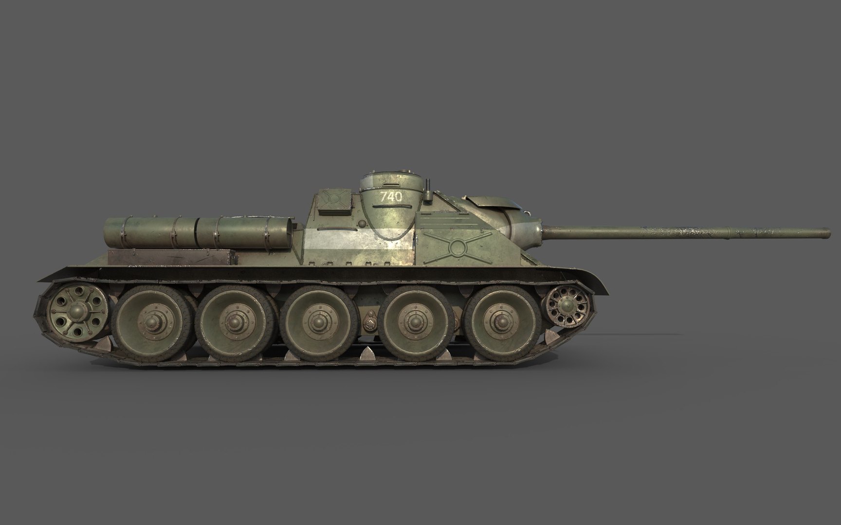 Ussr su 100 model - TurboSquid 1701898