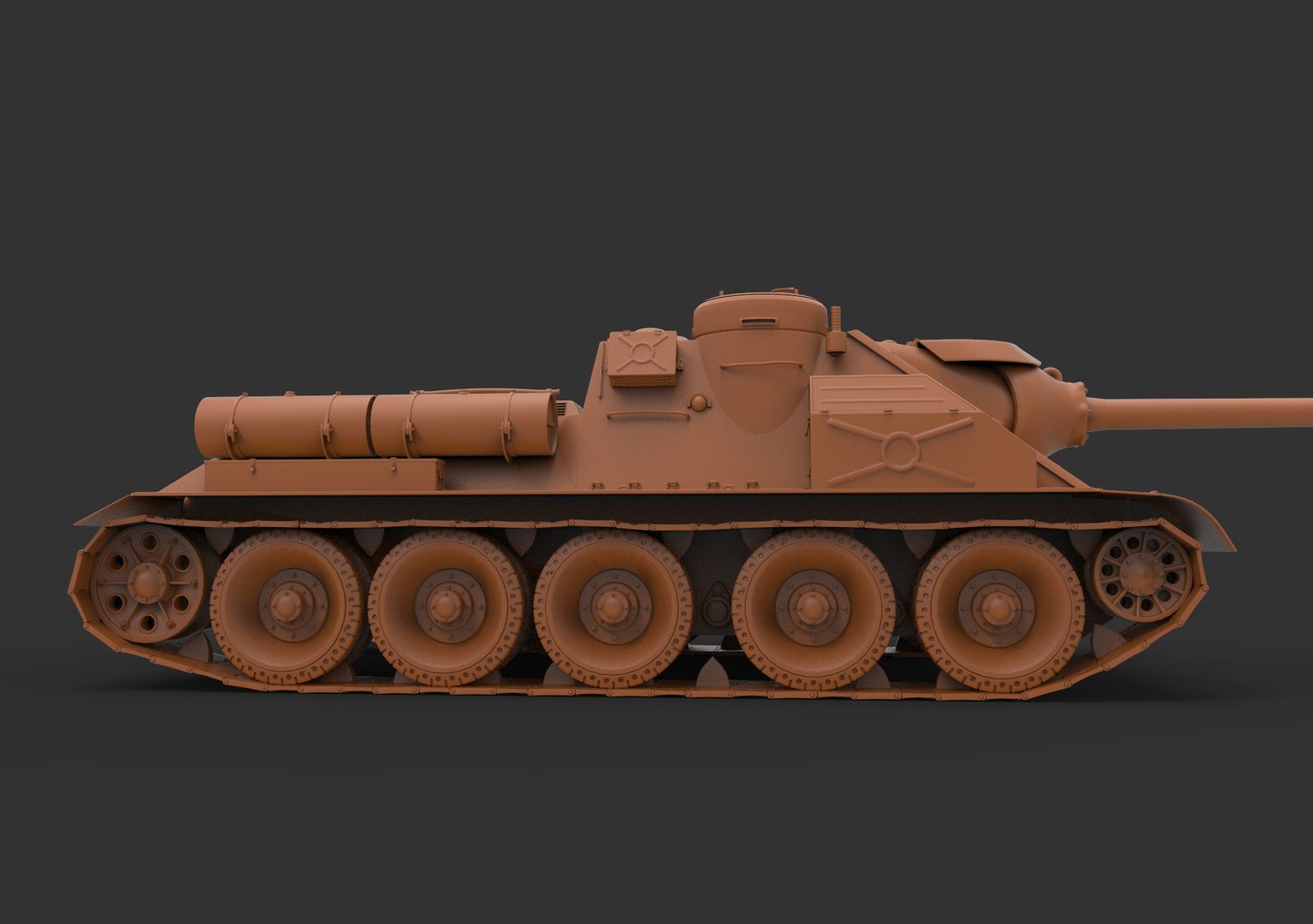 Ussr Su 100 Model - TurboSquid 1701898