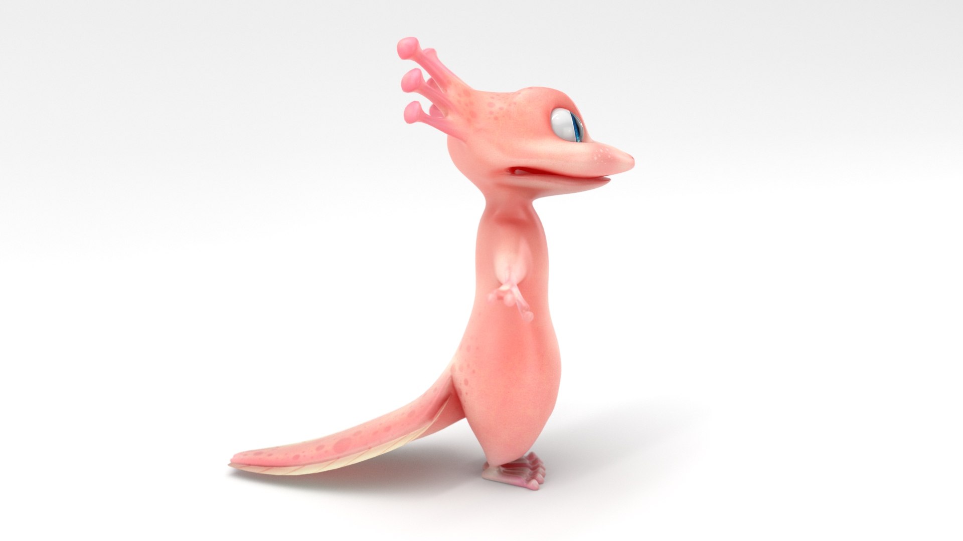 3D Axolotl Character - TurboSquid 2161746