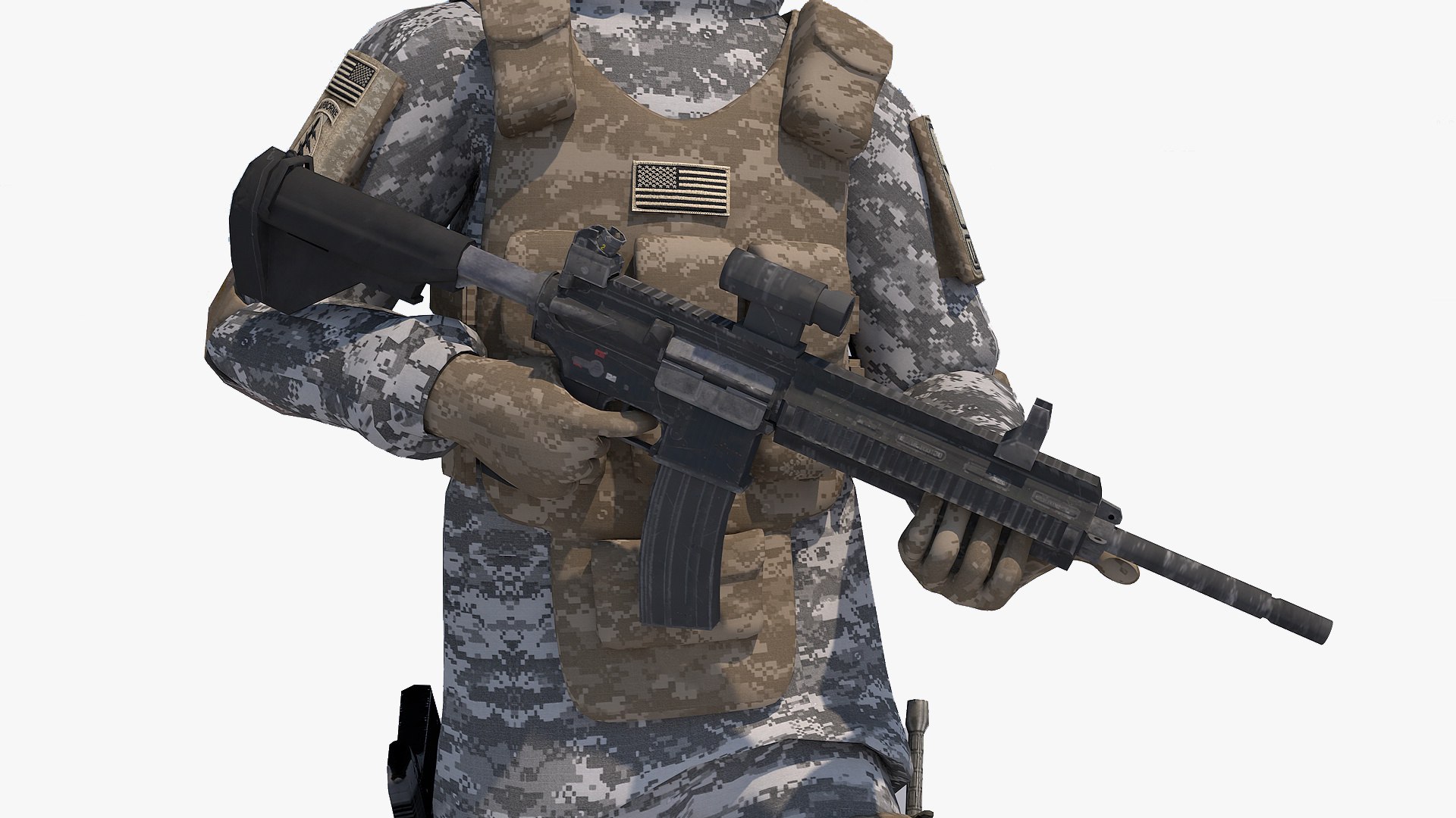 US Soldier 3D - TurboSquid 2413685