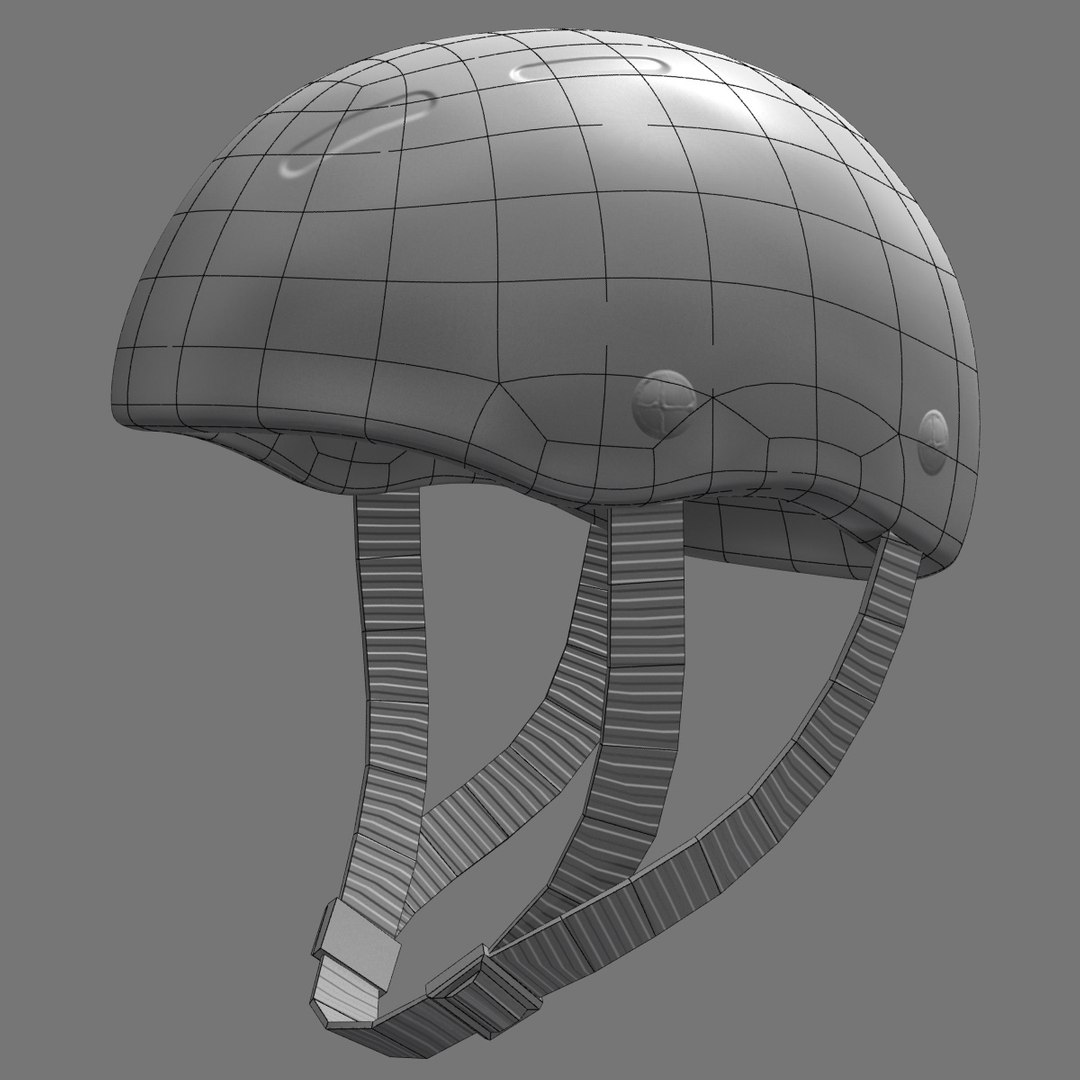 3d Model Realistic Bicycle Helmet