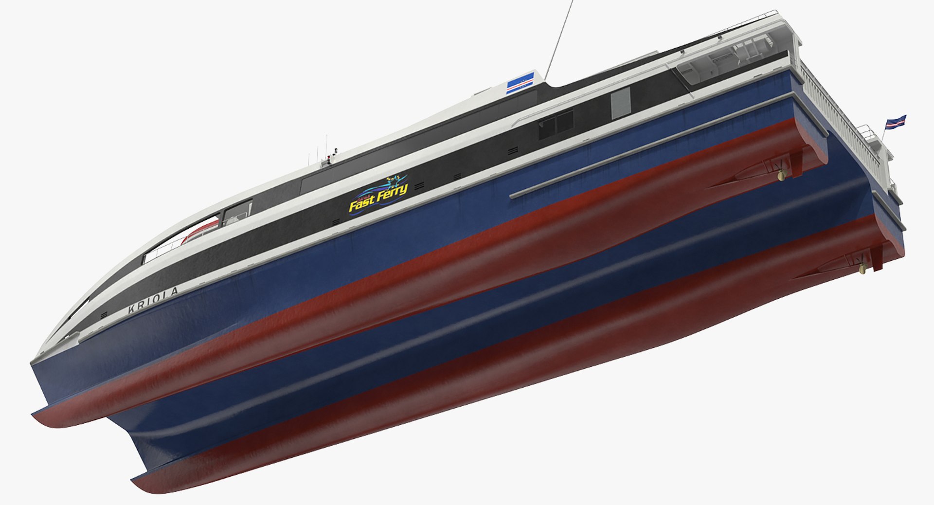 Damen fast ropax ferry 3D model - TurboSquid 1390259