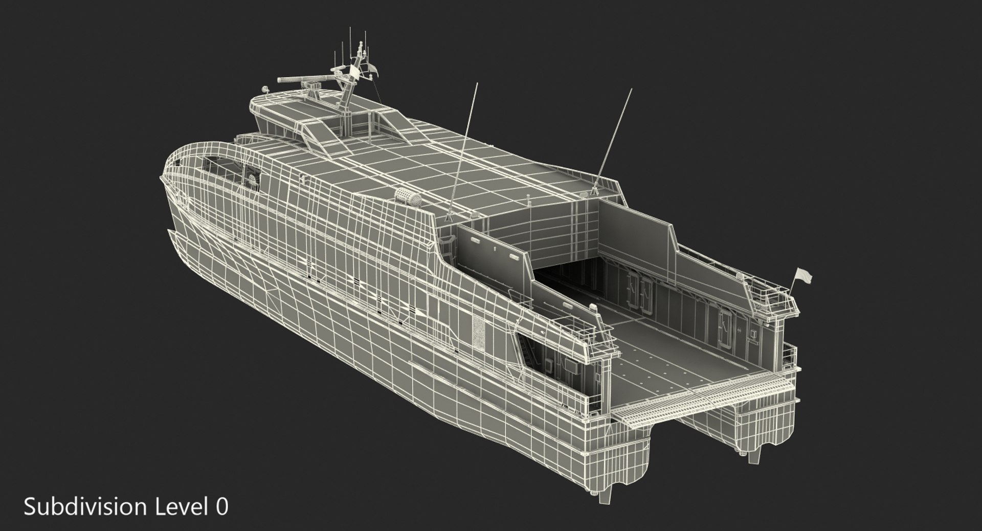 Damen fast ropax ferry 3D model - TurboSquid 1390259
