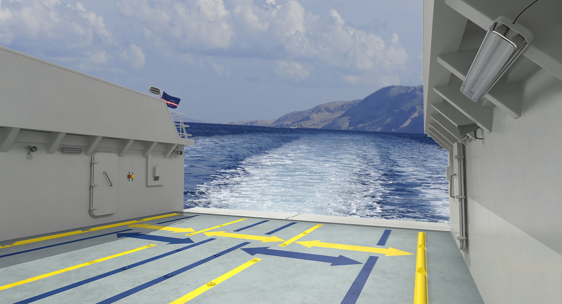 Damen Fast Ropax Ferry 3D Model - TurboSquid 1390259