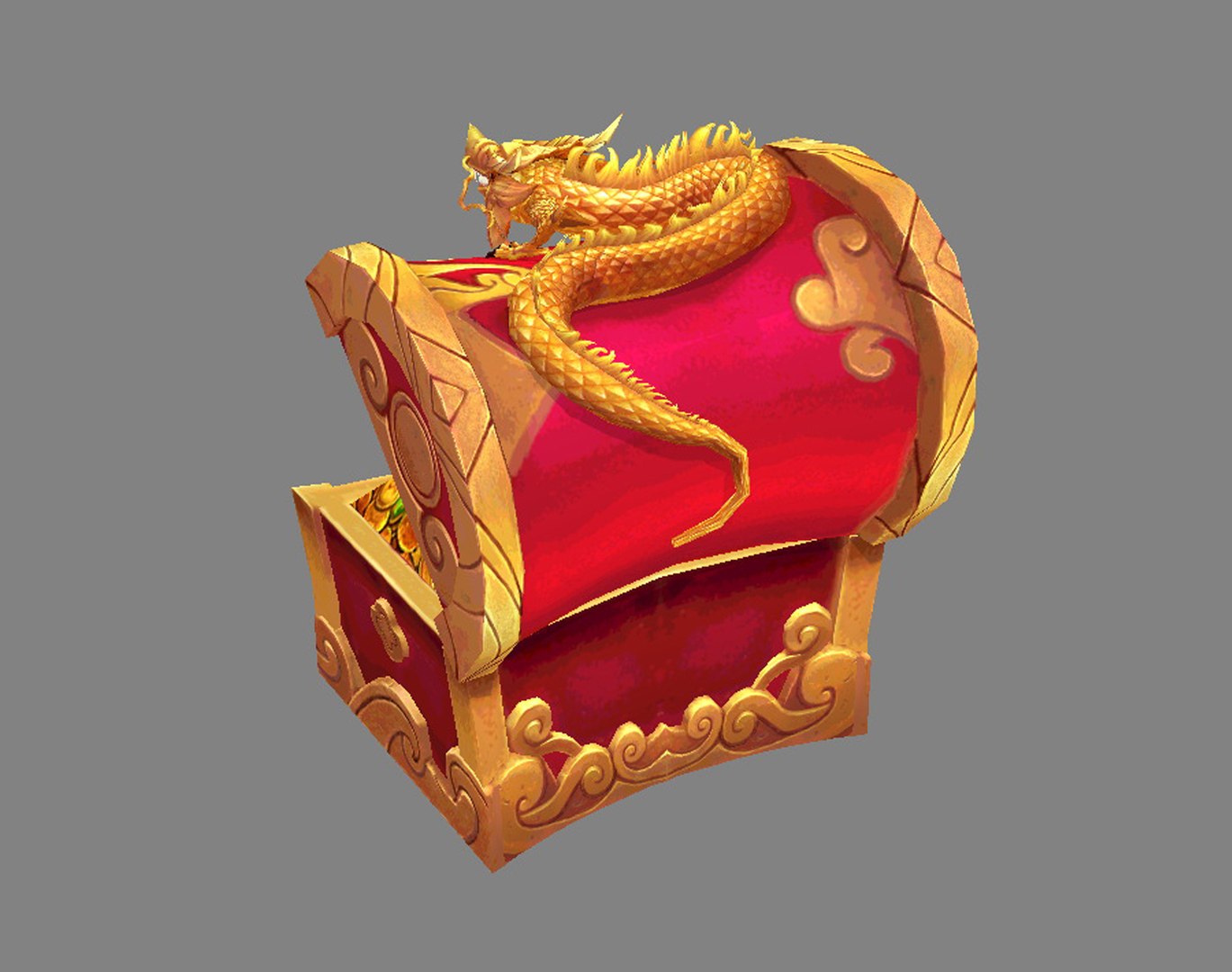 Treasure Chest Dragon 3D Model - TurboSquid 1702919