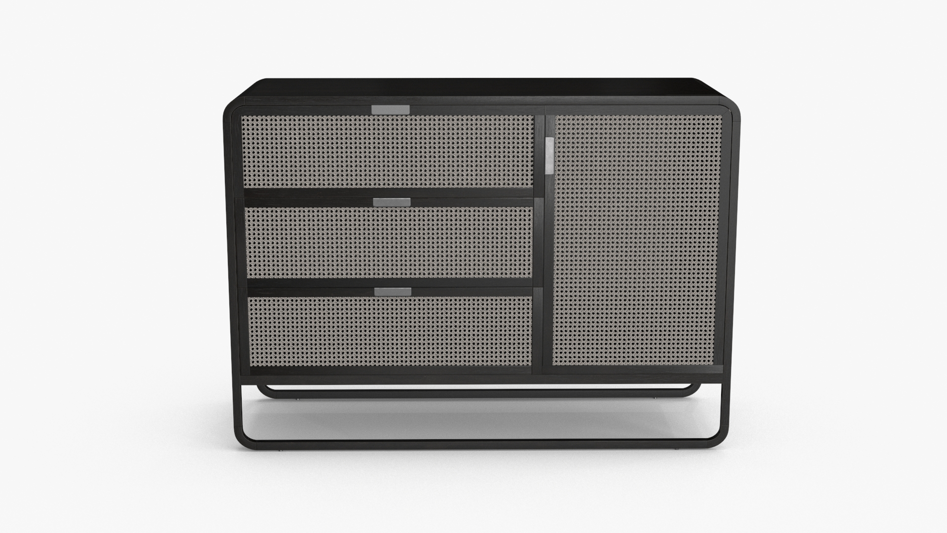 Anaise Cane 3 Drawer Chest 3D Model - TurboSquid 2316496