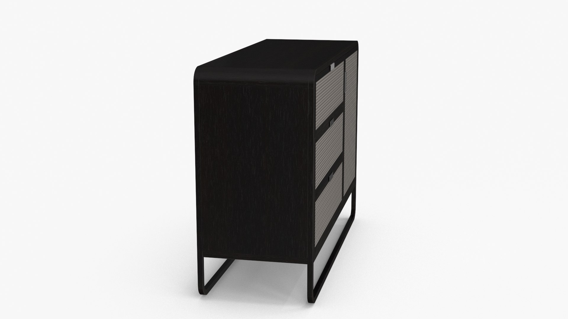 Anaise Cane 3 Drawer Chest 3D Model - TurboSquid 2316496