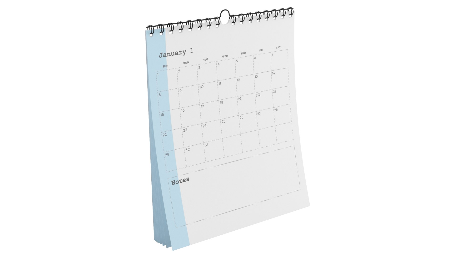 3D Model Calendar - TurboSquid 2068777