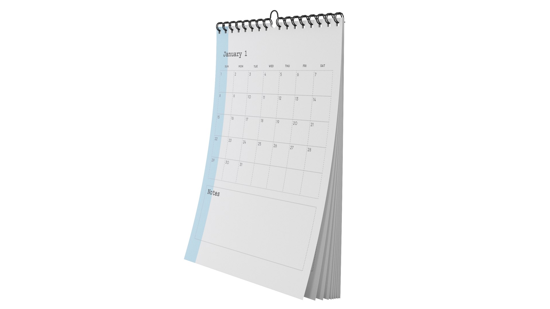 3D Model Calendar - TurboSquid 2068777