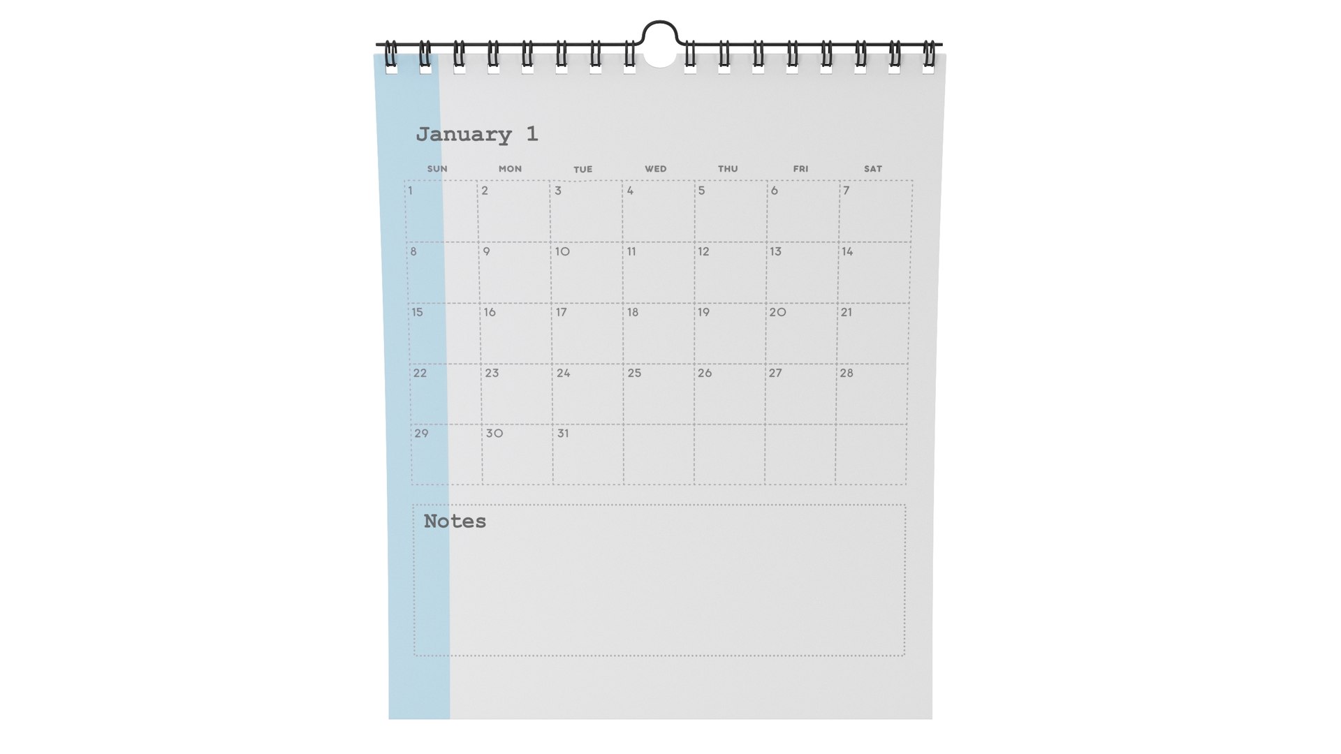 3D Model Calendar - TurboSquid 2068777