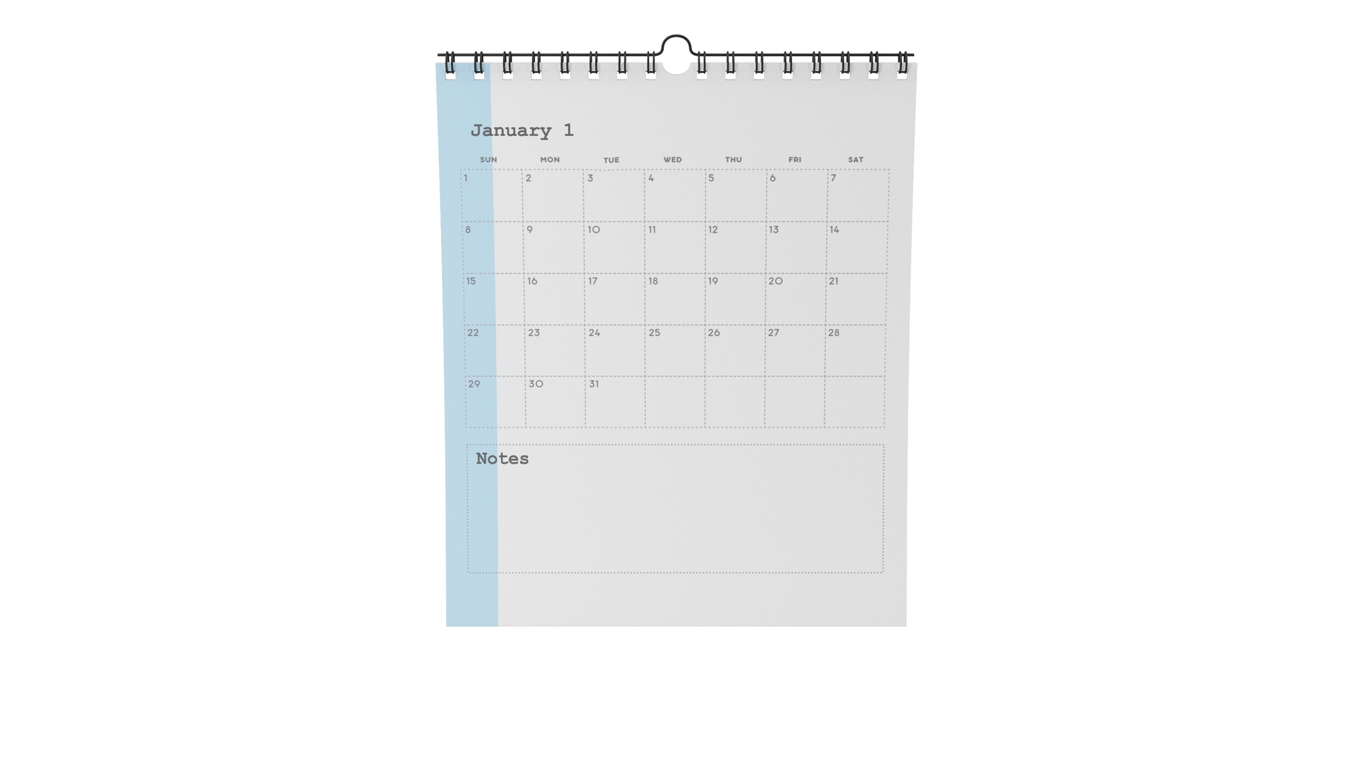 3D Model Calendar - TurboSquid 2068777