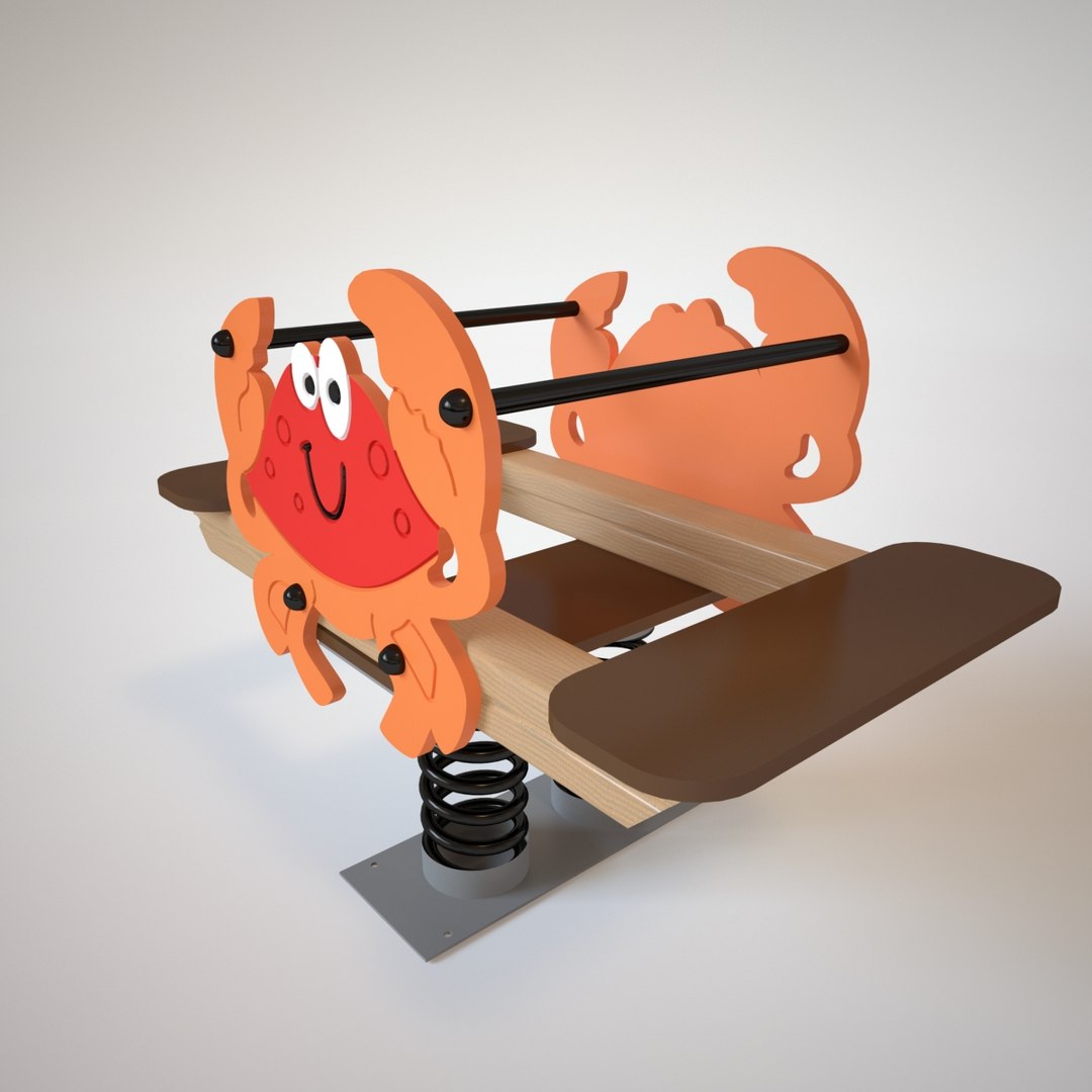 3D model playground spring crab - TurboSquid 1226680