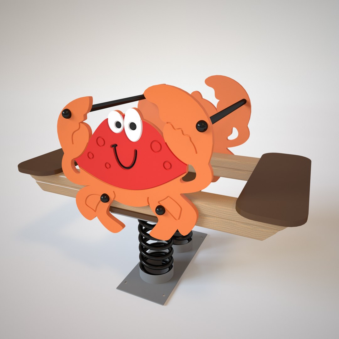 3D model playground spring crab - TurboSquid 1226680