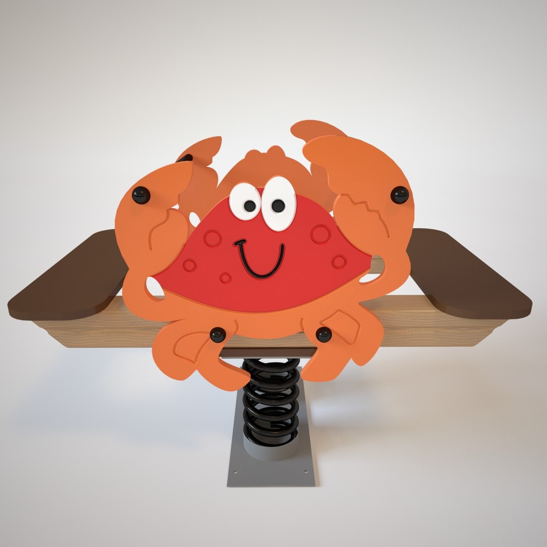 3D model playground spring crab - TurboSquid 1226680