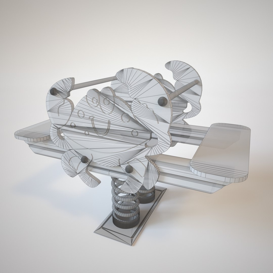 3D model playground spring crab - TurboSquid 1226680