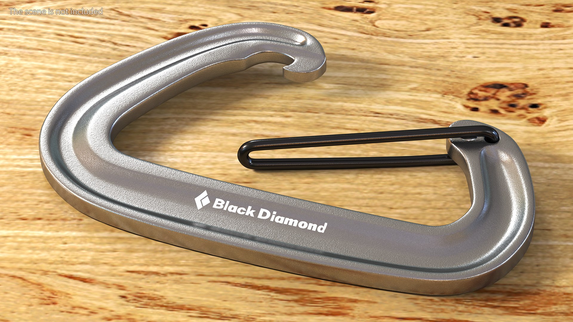 3D Black Diamond MiniWire Carabiner Open Grey - TurboSquid 1836537