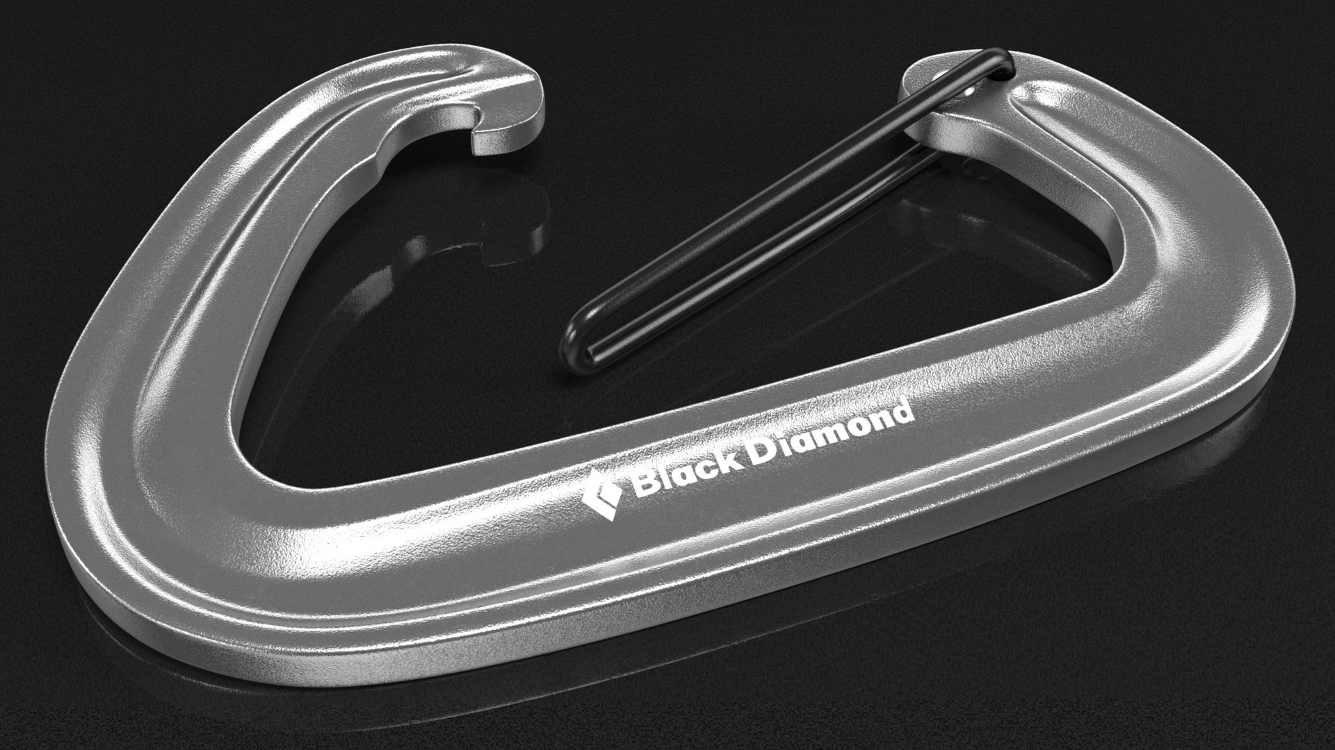 3D Black Diamond MiniWire Carabiner Open Grey - TurboSquid 1836537