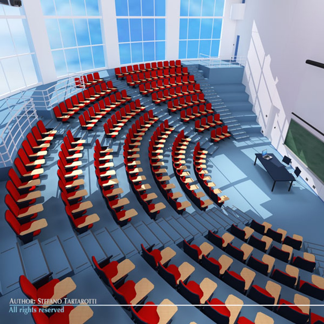 lecture hall 3d model