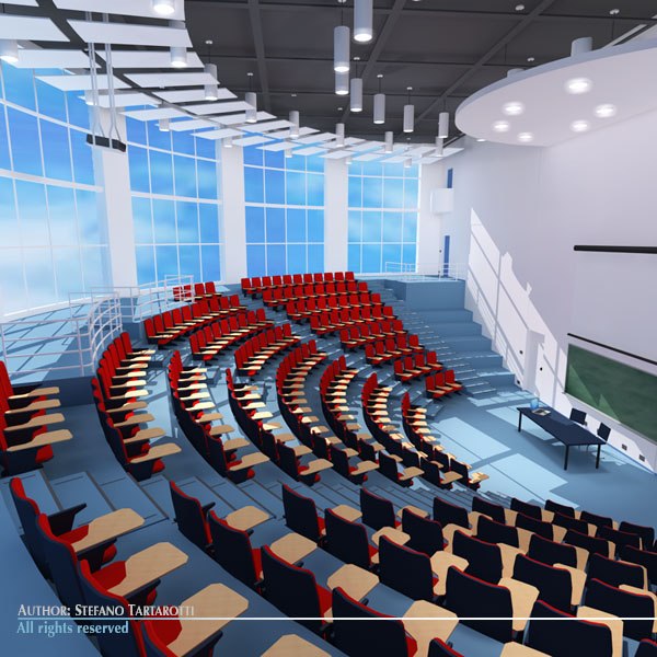 lecture hall 3d model
